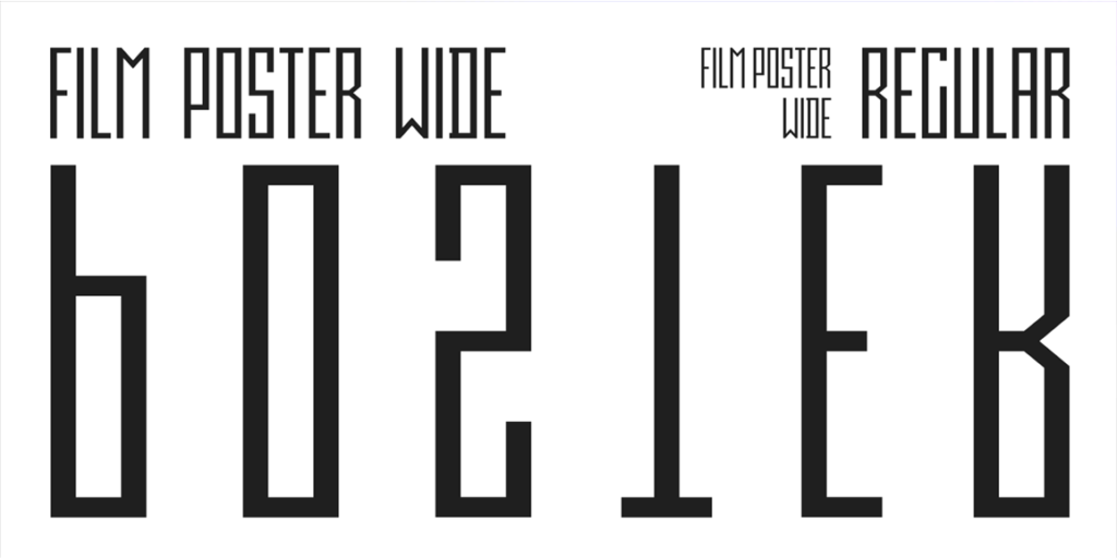 Film Poster - Ultra Condensed, Sans-serif Typeface - Fontsphere