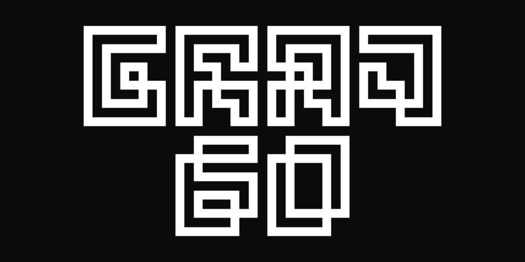 GRAJ is a minimalist, bitmap font. - Fontsphere